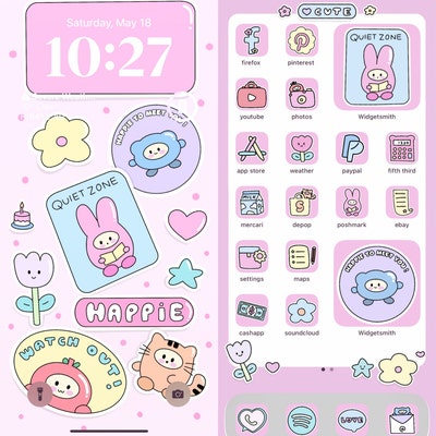 Certified Cutie Ios Android App Icons, Cute Icon Pack, Pink App Icons ...