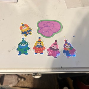 Holographic Clowns Sticker Pack - Etsy