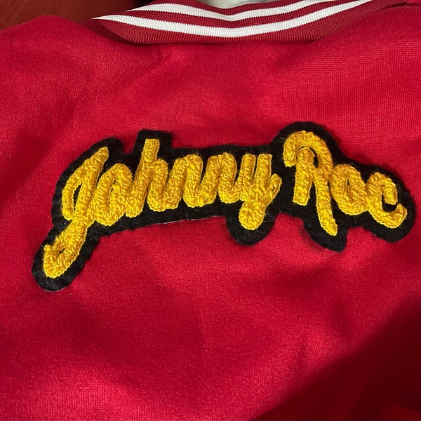 Custom Chenille Script Name Letterman Jacket Patch Arched - Etsy