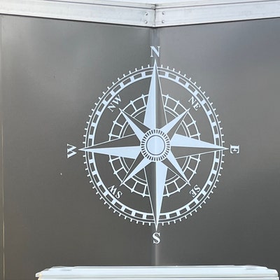 Compass Vinyl Decal, RV, Car, Wall Sticker, Removable Art - Etsy