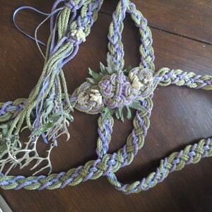 Handfasting Cord Bloom: Thistle Bespoke Artisan Handfasting Cord/ribbon ...