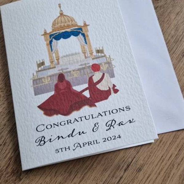 Nikkah Mubarak Card Shaadi Card Nikkah Gift Islamic Wedding Card ...