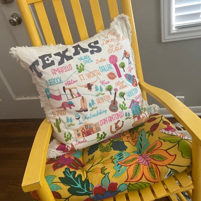 Texas Cities Pillow With Insert - Etsy