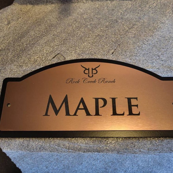 Horse Stall Name Plate the Standard - Etsy