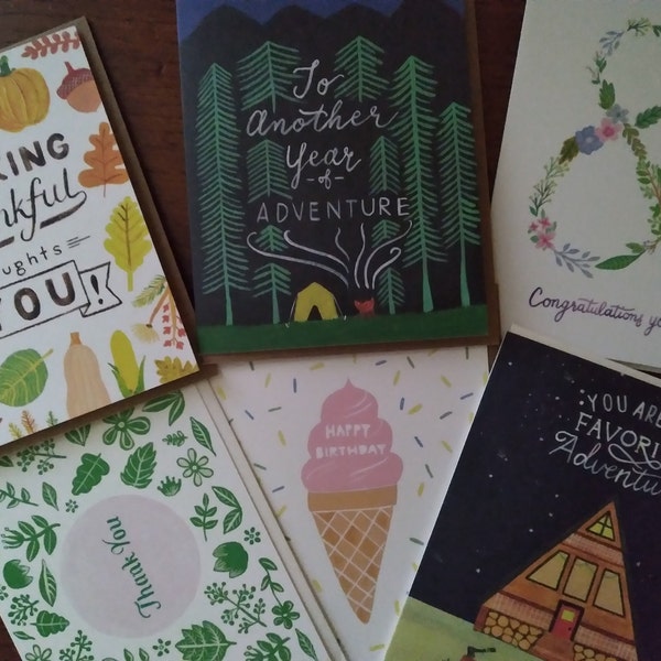 Book Birthday Card, Book Lover Birthday Greeting Card, Literary ...