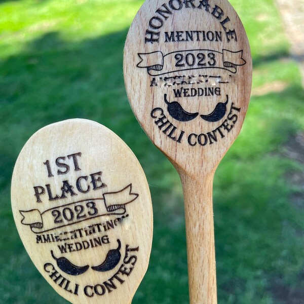 Chili Cookoff Spoon Bakeoff Spoon - Personalized Chili Winner Spoon ...