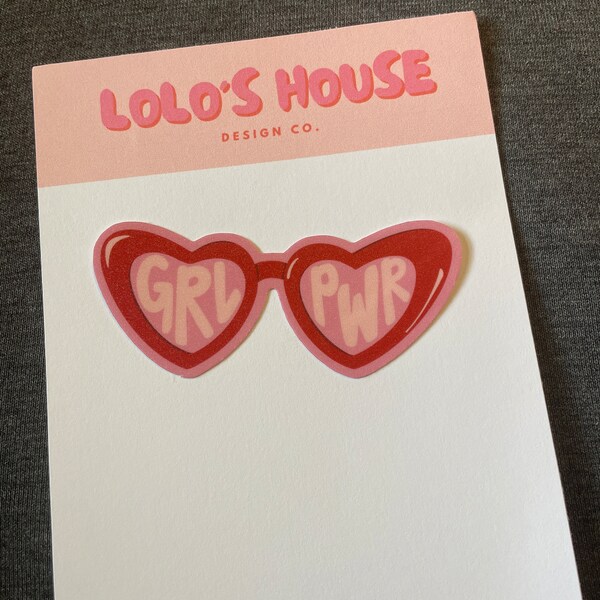 Girl Power Sticker | Vinyl Laptop Sticker, Vinyl Water Bottle Sticker ...