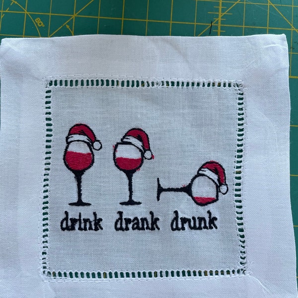 Christmas Embroidery Designs for Machine, Drink Drank Drunk Embroidery ...