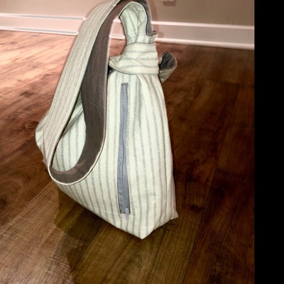 Japanese Knot Bag Sewing Pattern With Zipper Pocket Easy to Sew Hobo ...