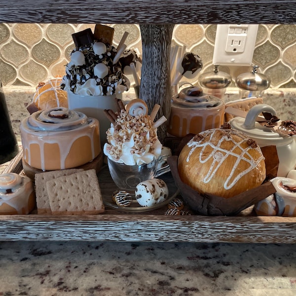 Mini S'mores Faux Milkshake, S'mores Tier Tray, S'mores Decor, Camp ...