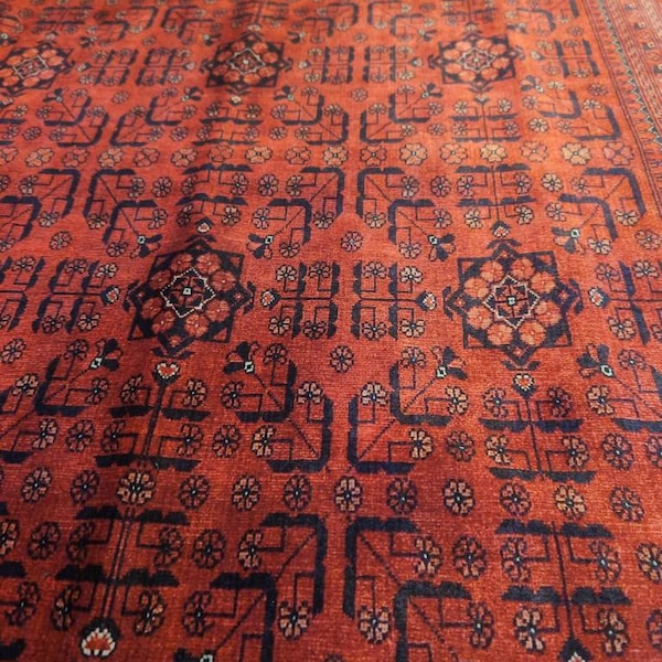 Oriental Medallion Red Area Rug Rustic Mid Century Modern Small Large ...