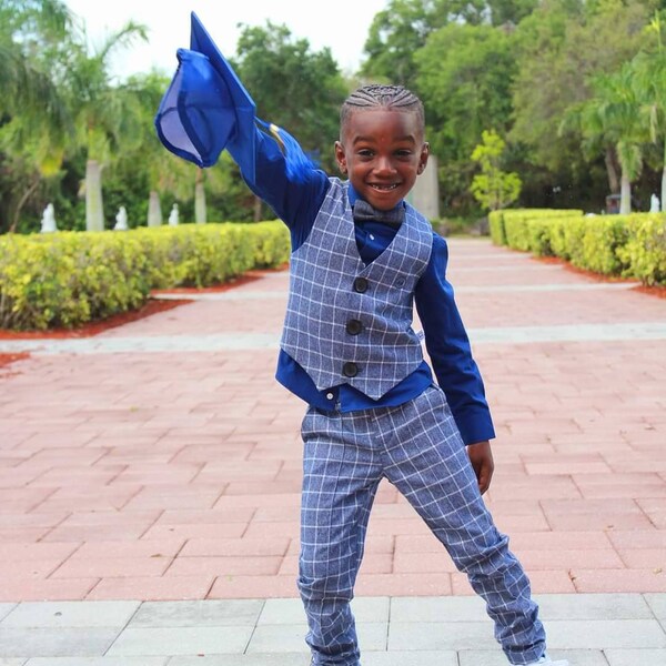 Graduation Suit for Boys - Black Classic Suit for Boys - Handcrafted ...