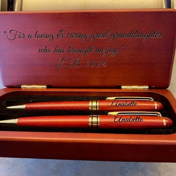 Graduation Gift Engraved Pen Engraved Wooden Pen Gift Graduation Gift ...