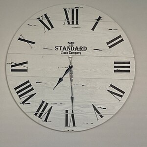 Large Wall Clock Kit With Raised Numbers Pallet Clock DIY Spool Clock ...