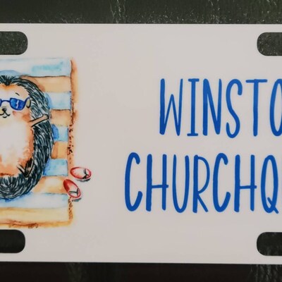 Personalized Hedgehog Name Plate / Hedgehog Sign / Cage Accessory ...