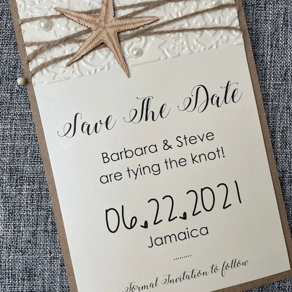 Personalized Beach Wedding Invitation Suite, Beach Themed Wedding ...
