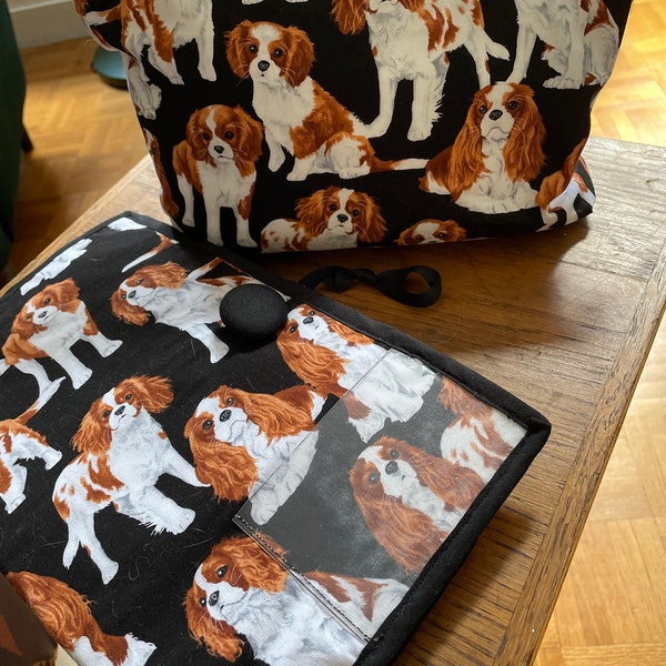 Fat Quarter Cavalier King Charles Spaniel Dogs 100% Cotton Quilting ...