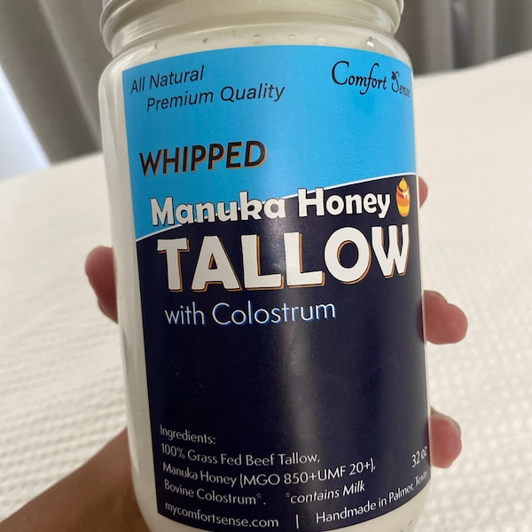 Sampler/gift Box of Manuka Honey & Bison Whipped Tallow Cream With 850 ...