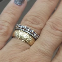 Nature Inspired Leaf Ruby Ring Set Black Gold Branch Twig Lab Ruby ...