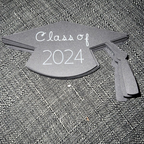 Graduation Cap Die Cuts, 25 Pieces, Graduation Cap Cut Outs, Graduation ...