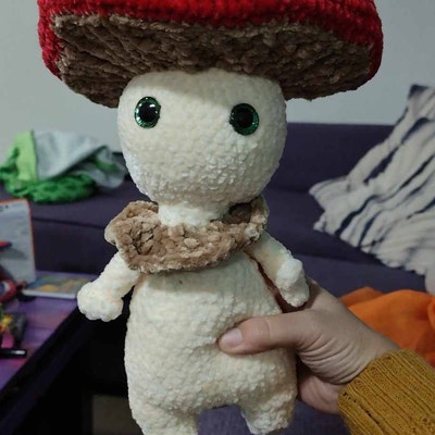 Crochet Mushroom Doll PATTERN, Prince KINOKO, Interactive Mushroom ...