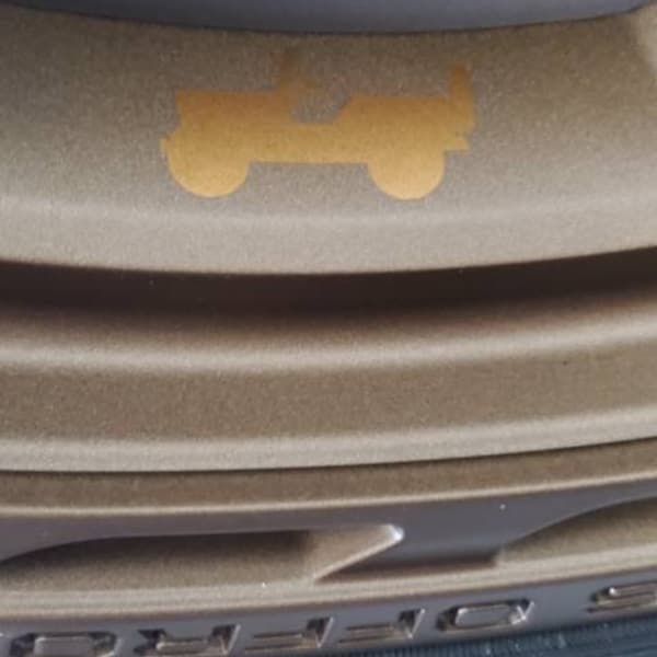 Fits 2018-2025 JEEP Wrangler Rubicon Rim/wheel Vinyl Stickers (set of 5 ...