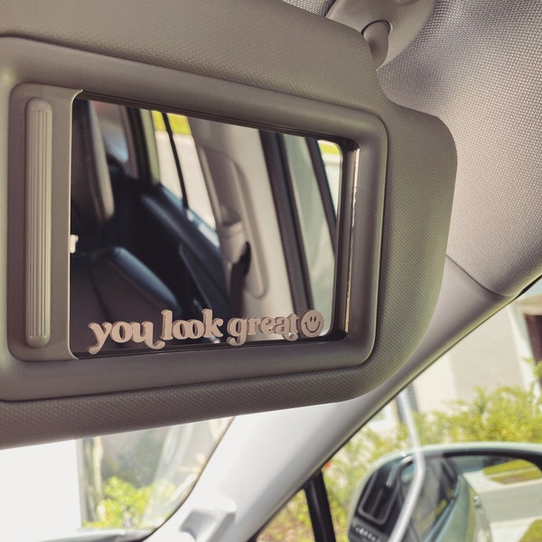 You Look Great | Car Mirror Decal | Rear View Mirror Decal | Self ...