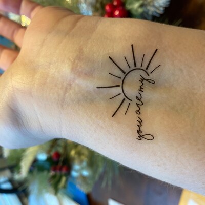 Customized Temporary Tattoos Fake Tattoos Your Words Set of 2 - Etsy