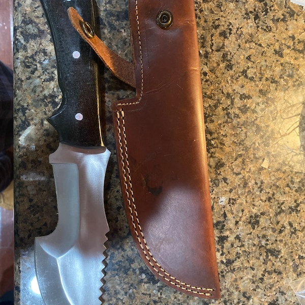 Handmade Tracker Knife 1095 Steel With Leather Sheath - Etsy