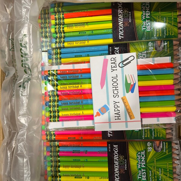 In My Grade Era Pencils, Back to School, Engraved Pencil, Student Gift ...