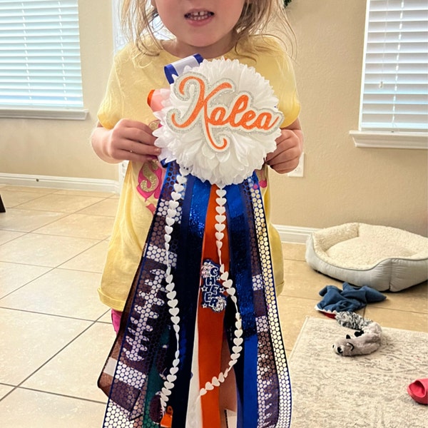 Name for Homecoming Mum - Glitter Decal - Cut Out - Etsy