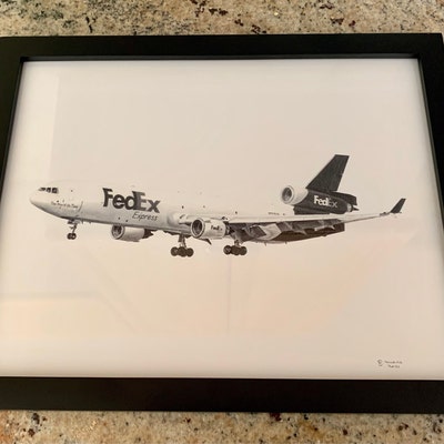 Delta Airlines MD88 Pencil Drawing Fine Art Print You Choose Tail ...