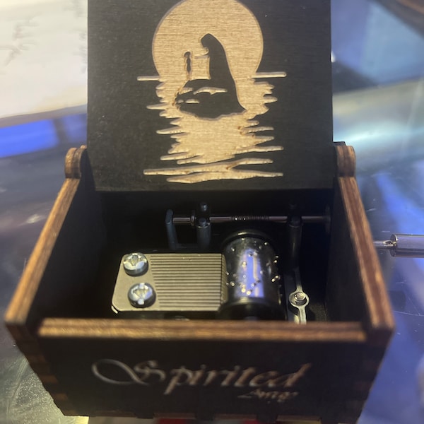 Spirited Away Music Box Theme Music Chest Wooden Engraved Handmade ...