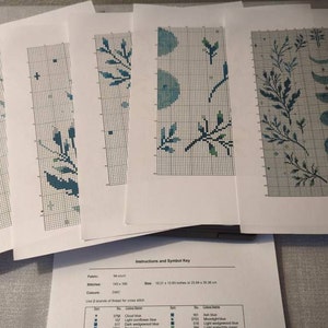 Bee Cross Stitch Pattern PDF Digital Download Insect Honey Bee Floral ...