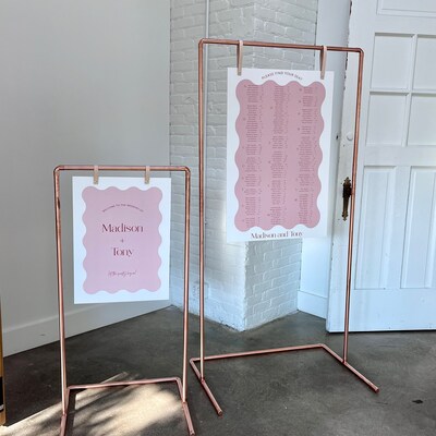 Large Welcome Sign Stand, Wedding Sign Stand, Modern Sign Stand ...