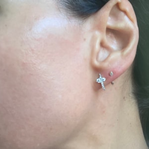 Cartilage Hoopcartilage Piercing14k Solid Gold Hoopshelix | Etsy