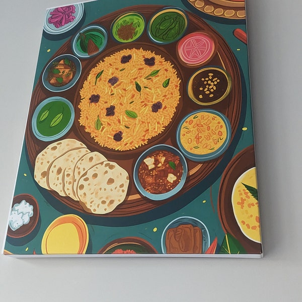 Indian Food Art Print: Colorful Kitchen Wall Decor (digital Download ...