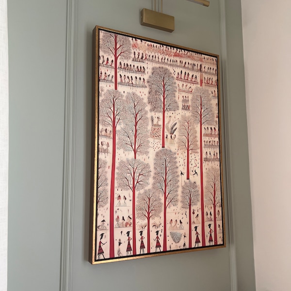 Pichwai Painting Tree of Life - Exquisite Indian Folk Art, Traditional ...