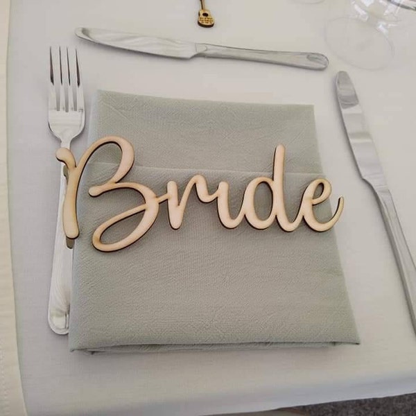 Large Rustic Wooden Name Place Settings - Guest Seating - Wedding/event ...
