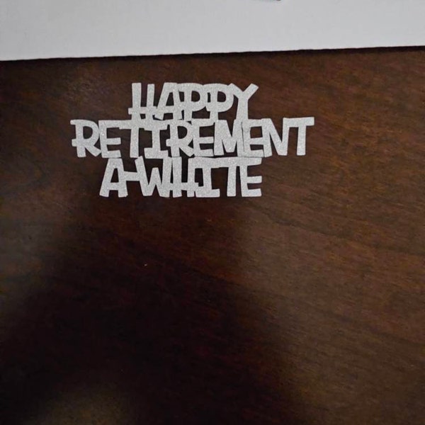 50 Ct Happy Retirement WITH NAME Confetti / Retirement Party ...