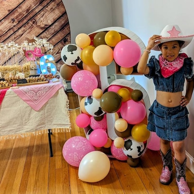 Pink Cowgirl Balloon Garland 99pcs Last Rodeo Balloons Arch - Etsy
