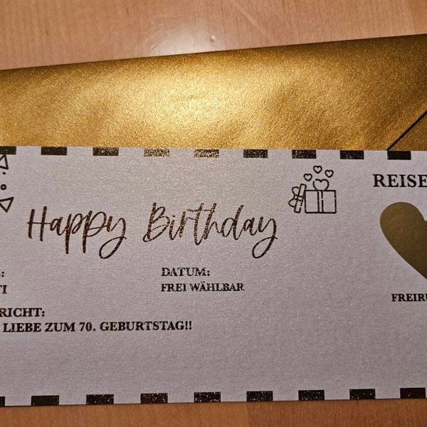 Gutschein Zeit statt Zeug Personalisiert aufklappbar Rubbelkarte ...