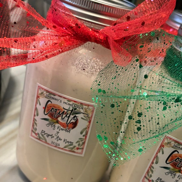 Custom Coquito Labels, Printed Coquito Stickers, Personalized Coquito ...