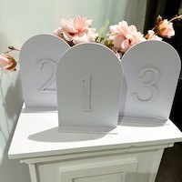 Pastel Acrylic Wedding Table Numbers Event Table Setting Modern Wedding ...