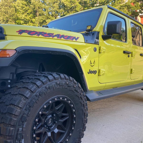Customizable JL/JT Hood Lettering Decals - Pair - Etsy