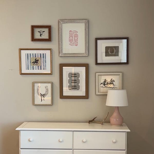 Grandmillenial Coastal Wall Art Set - Pastel Preppy Summer Beach Prints ...