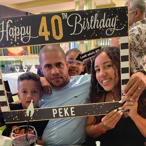 Happy Birthday Photo Prop Frame, Birthday Photo Prop Frame, Birthday ...