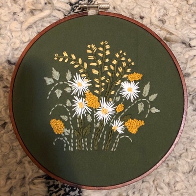 Hand Embroidered Hoop Art: A-frame Cabin - Etsy