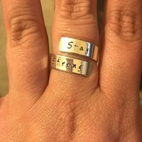 Stay Strong Wrap Ring - Etsy