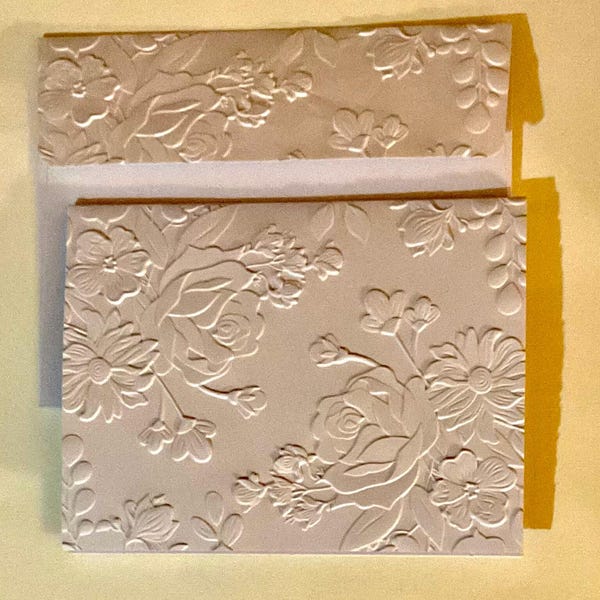 Plentiful Poppies Blank Floral Embossed Cards Note Card Boxed ...